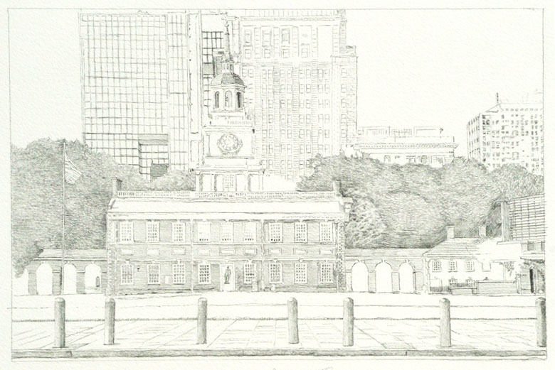 Independence Hall 3 - Nicholas Santoleri, Realism Artist